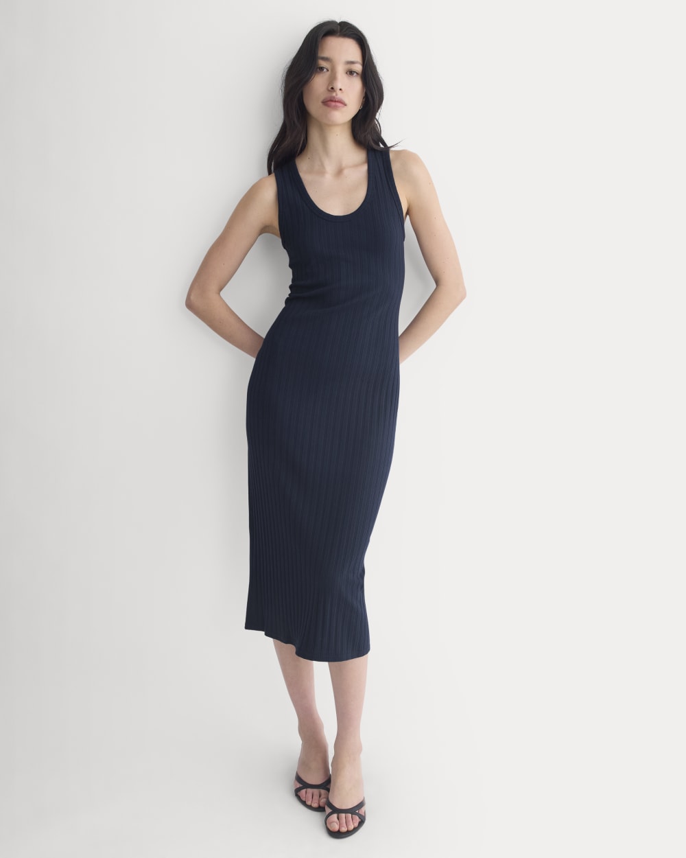 EVERLANE Pointelle Knit Midi Dress